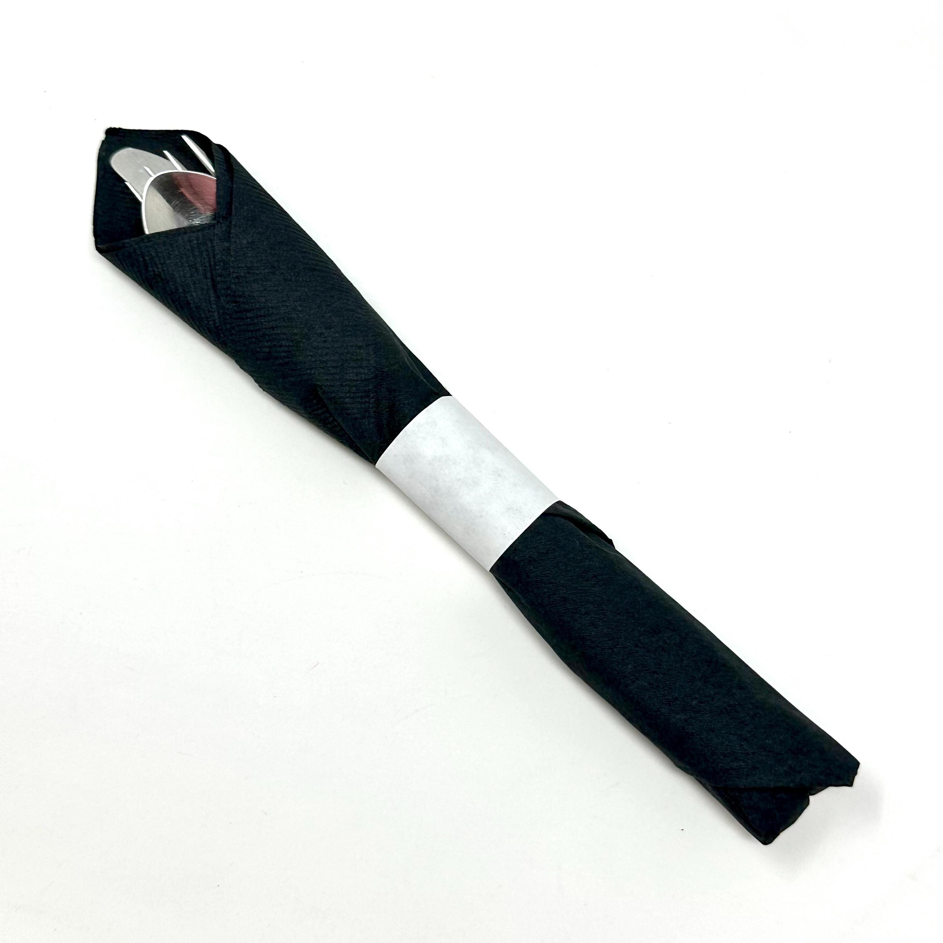 Napkin Bands 25-50 Self Adhesive Paper Ring Wrap Cutlery Wedding ...