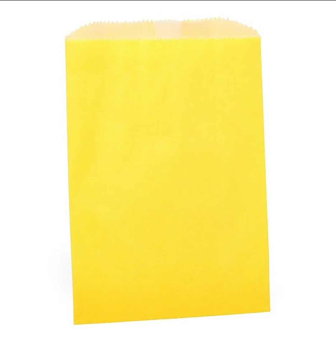 Yellow Glassine Lined Paper Gourmet Bags 4.75x6.75" 10-25 Pieces Favors ...