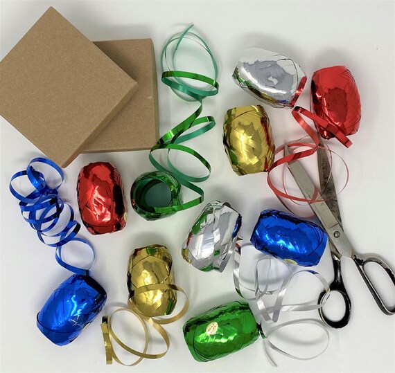 Colored Curled Ribbon