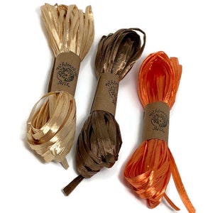 Pearlized Raffia Ribbon 10 Yards Natural Rayon Color Pearl Crochet Yarn ...