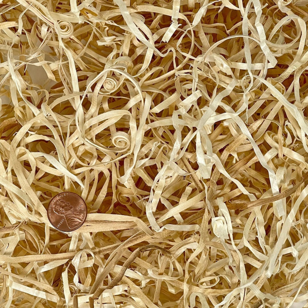 4 Oz Excelsior Aspen Natural Wide Cut Wood Wool Fibers Shavings Eco ...