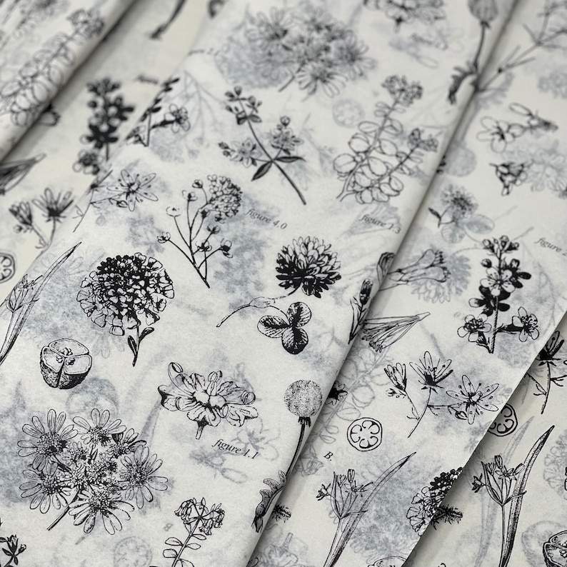 Botanical Tissue Paper 24 Sheets 20 X 30 Bulk | Etsy