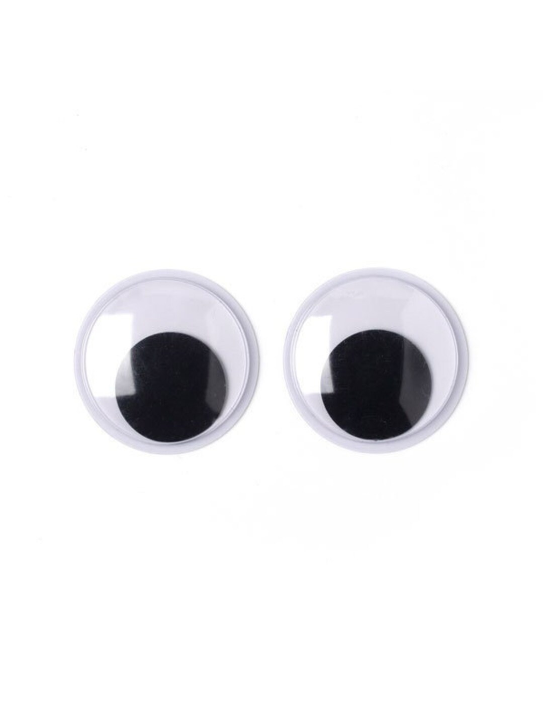 Wiggle Eyes Paste-on 40mm 4 Pieces 2 Pair Wiggly Googly Black White ...