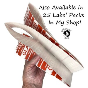 500 Glass Please Handle With Care Label 2 X 3 Roll Permanent Sticker ...