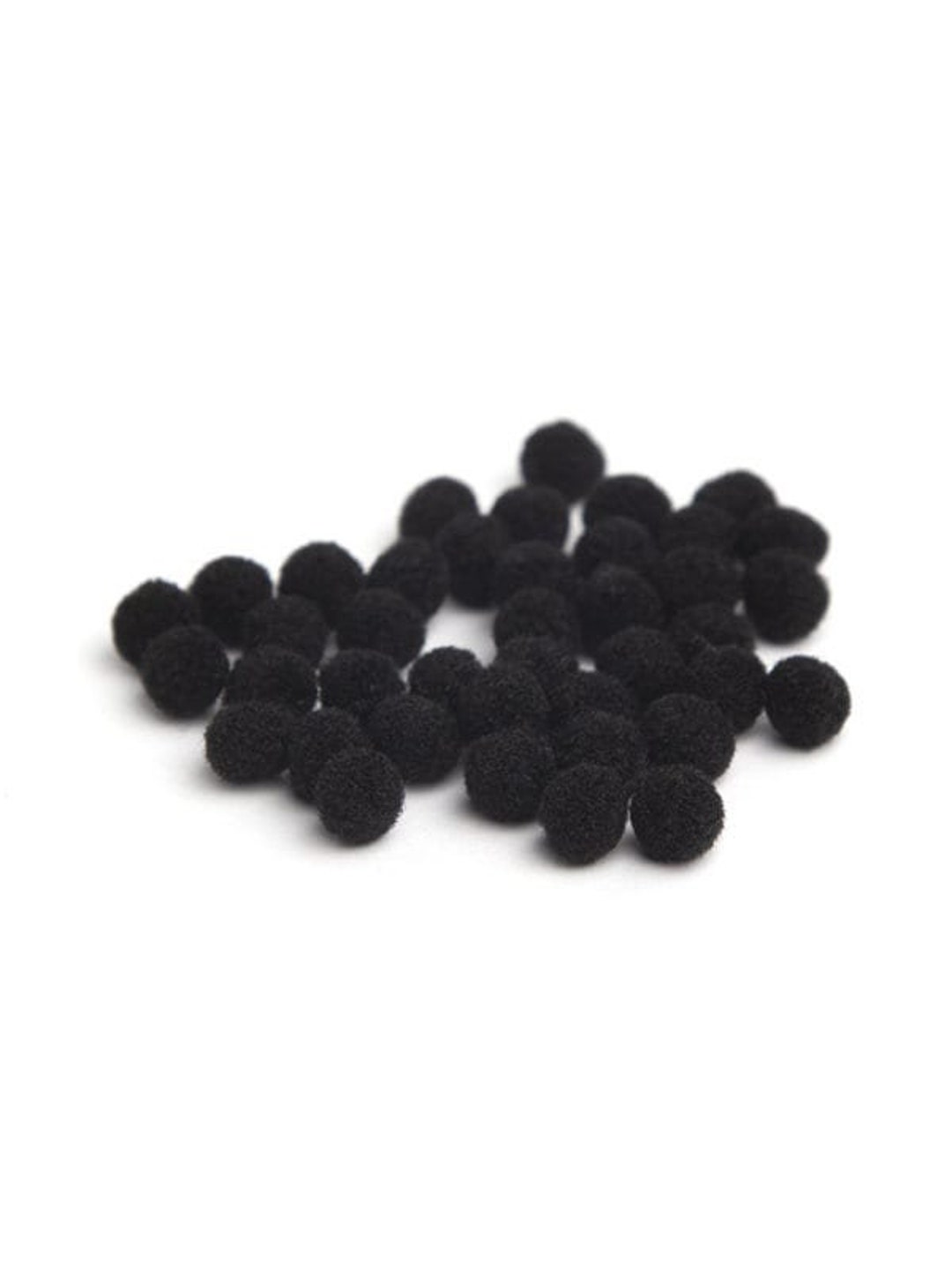 Black 5mm Pom-poms, 40 Pack Choose 1-3 Packs Crafts DIY Kids Art Card ...