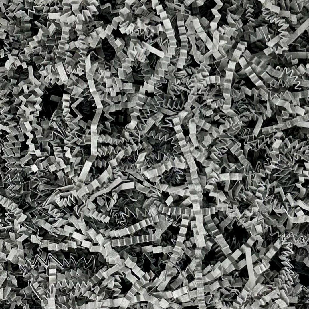 Gray Crinkle Paper Shred, 4oz for Gift & Product Packaging, Bridesmaid ...