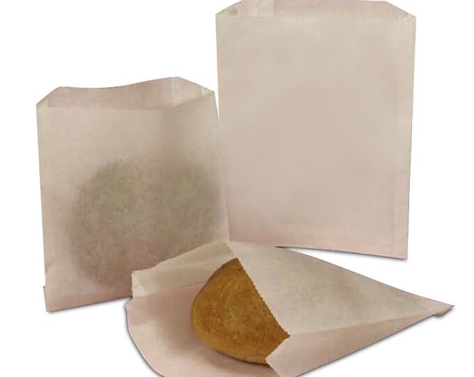 White Paper Sandwich Bags 6x.75x6.5 Choose 10-25-50 - Etsy