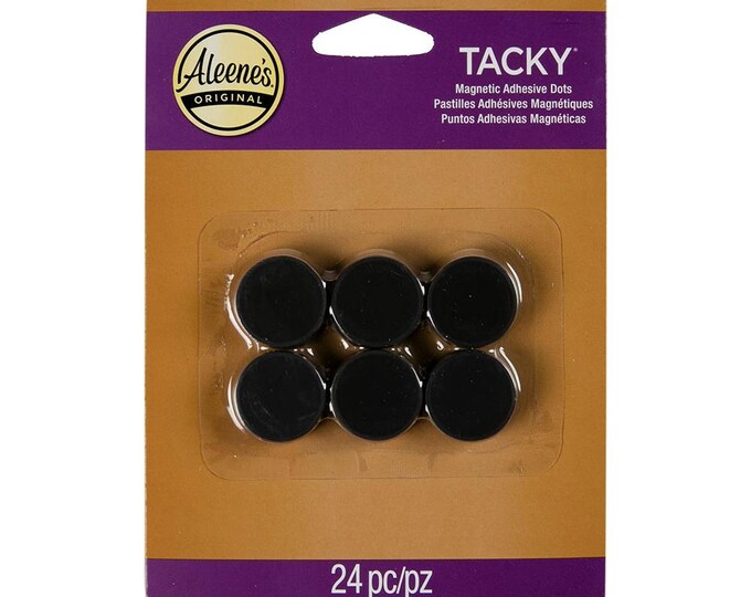 Magnetic Adhesive Dots 24 Pack 3/4 Inch (19mm) Round Magnets Self Stick ...