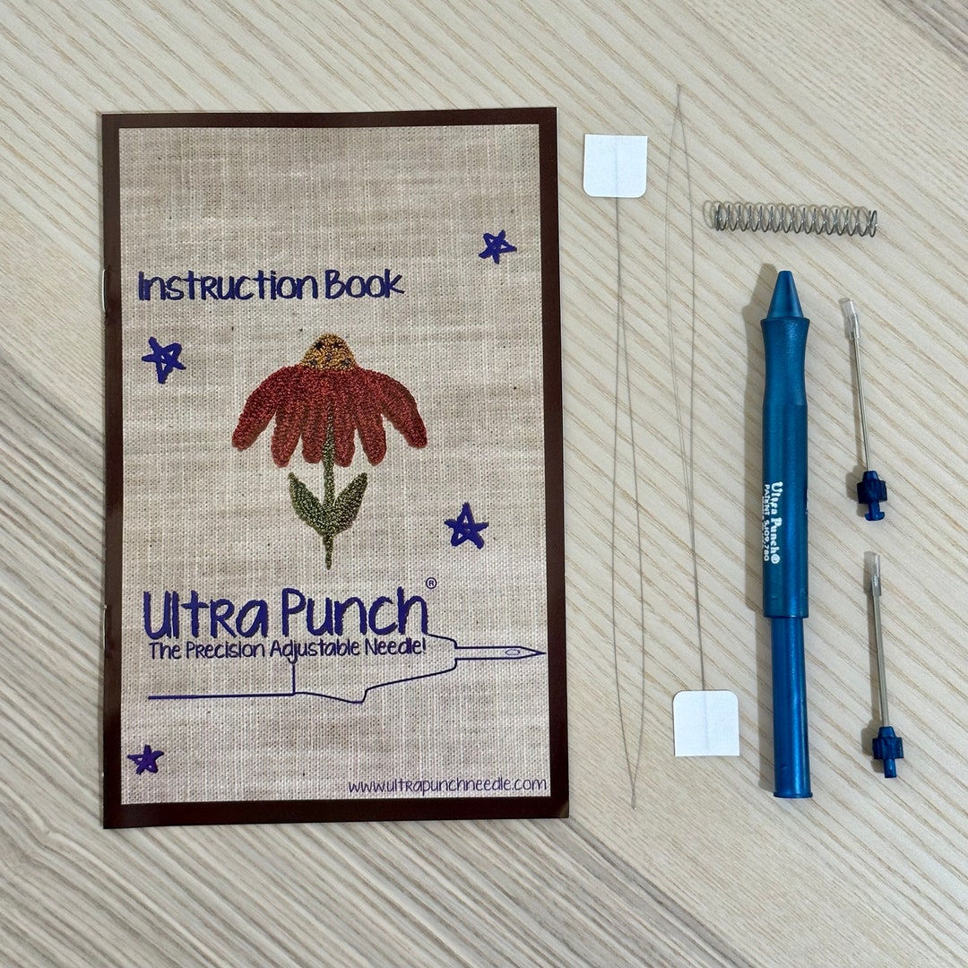 Ultra Punch Needle Set, Adjustable Embroidery Tool, 3 Needles 2 ...