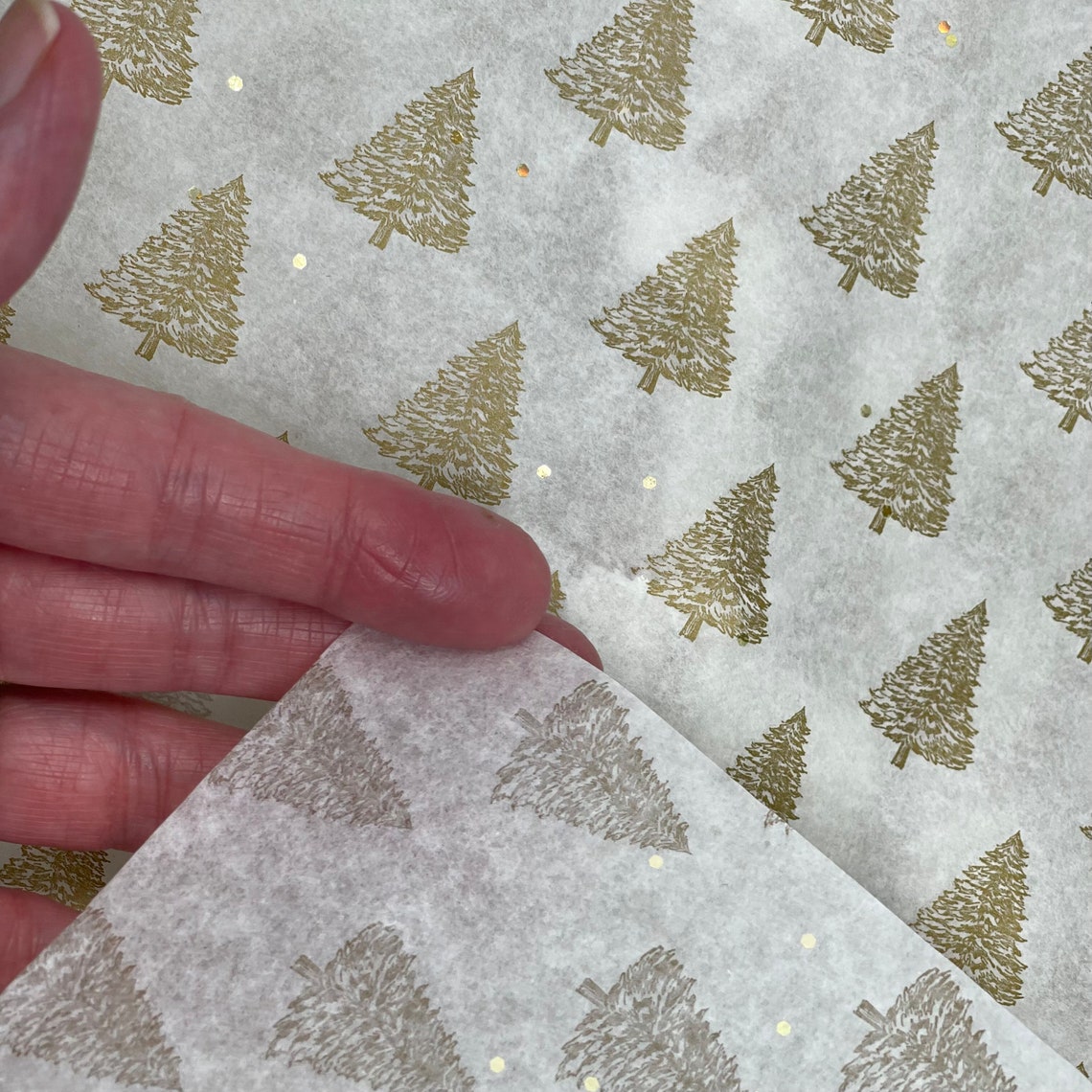Gold Pearl Trees Gemstone Luxury Sequin Tissue Paper 5-10 - Etsy