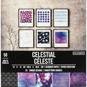 Celestial Colorbok Designer Paper Pad 50 Sheets 12 X 12 Inches ...