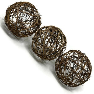 6 Inch Grapevine Ball Decorative Ornamental Wedding Decor DIY Ornament ...