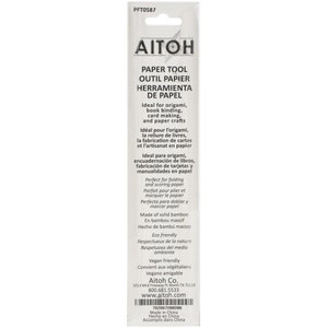 Aitoh Bamboo Bone Folder 5.7" Fold Score Crease Tool Burnish Papercraft ...