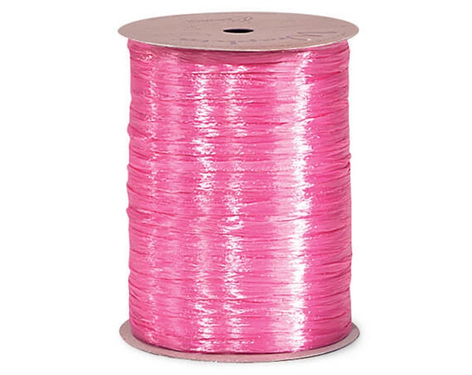 Azalea Pearlized Raffia Ribbon 100 Yards Hot Pink Barbie Magenta ...