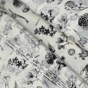 Botanical Tissue Paper 24 Sheets 20" X 30" Bulk Black/off White ...