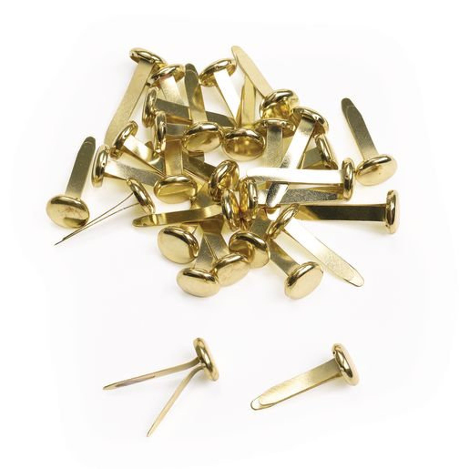 Gold Brads 3 4 Inch 60 Pieces Paper Fasteners Etsy Gold Brads 3 4 Inch 60 Pieces Paper Fasteners Etsy