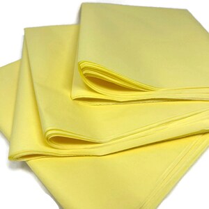 Yellow Tissue Paper 10-20 Sheets 20" X 30" Matte Premium Butter Canary ...