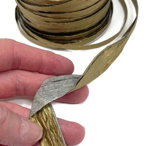Metallic Gold Paper Raffia Ribbon 100 YDS Party Decor Gift Paper Craft ...