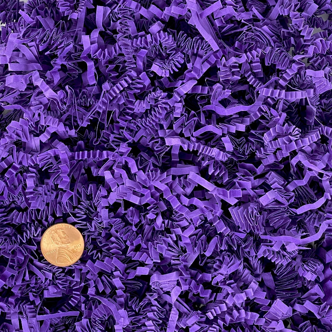 1 LB Purple Crinkle Paper Shred Eco-friendly Gift Wrapping Baby ...