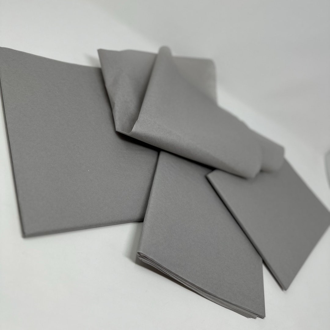 Lt Gray Tissue Paper 10-20 Sheets 20" X 30" Grey Smoke Luxury Premium ...