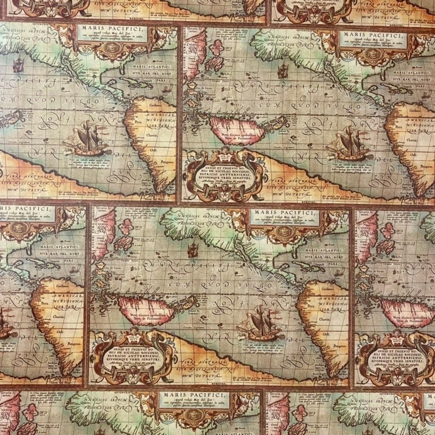 World Map Luxury Gift Wrap Paper 24 X 30 All Occasion Birthday Anniversary Grad Congratulations Father s Day Christmas Travel Book Cover Etsy UK