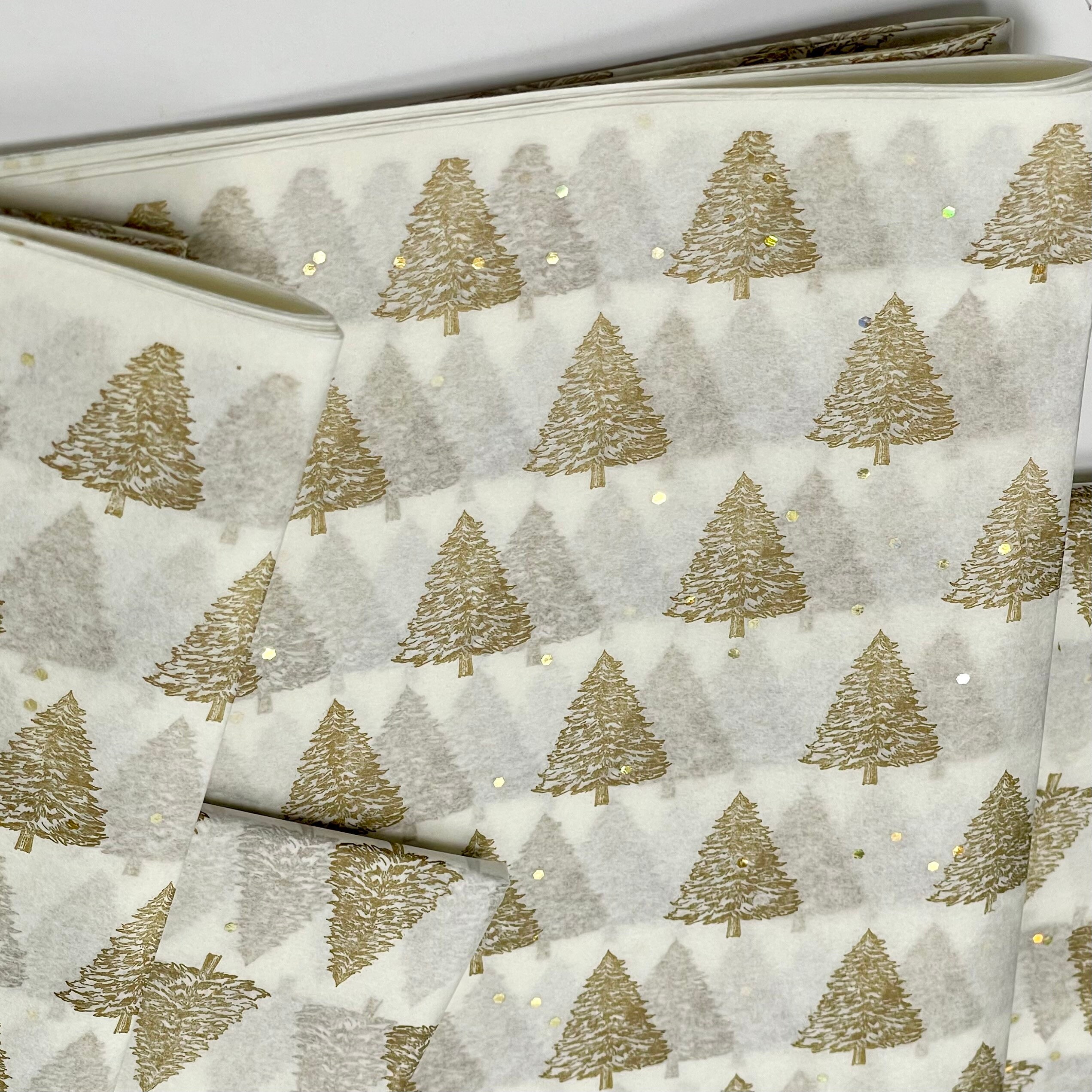 Gold Pearl Trees Gemstone Luxury Sequin Tissue Paper 5-10 - Etsy