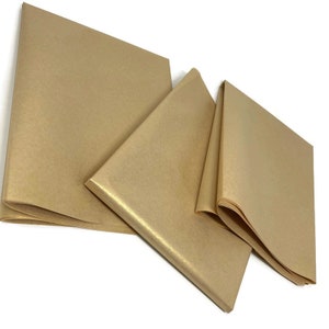 Sun Gold Pearlescent Tissue Paper 5-10 Sheets 20" X 30" Luxury Premium ...