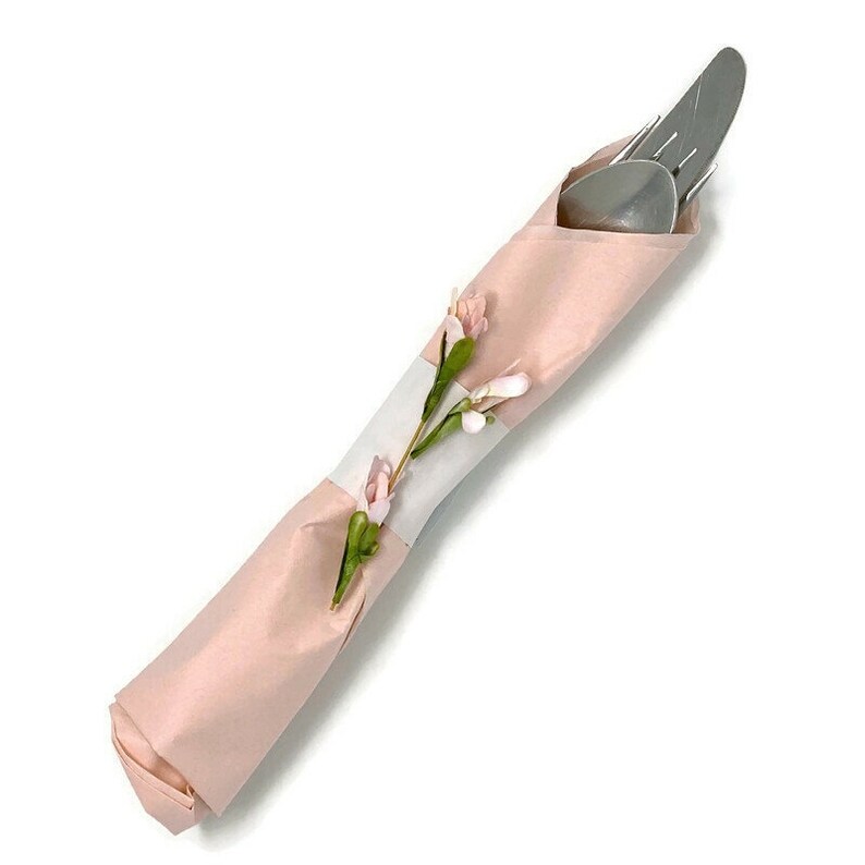 Napkin Bands 25-50 Self Adhesive Paper Ring Wrap Cutlery Wedding ...