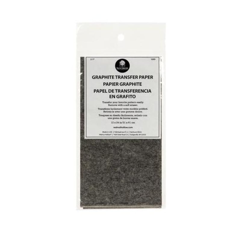 Graphite Transfer Paper 12x24in One Sheet Walnut Hollow Wood Chipboard ...