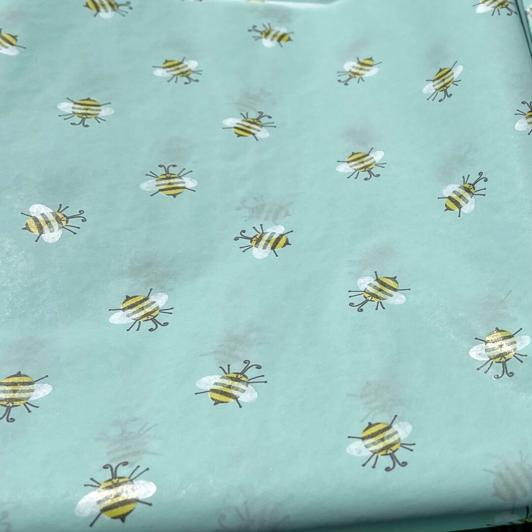 Honey Bee Tissue Paper 20" X 30" 5-10 Sheets Luxury Premium Bee's ...