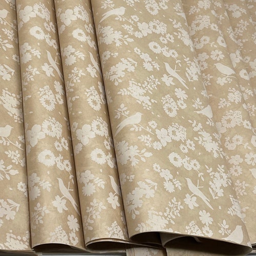 Botanical Tissue Paper 20 X 30 5-10 Sheets Black - Etsy