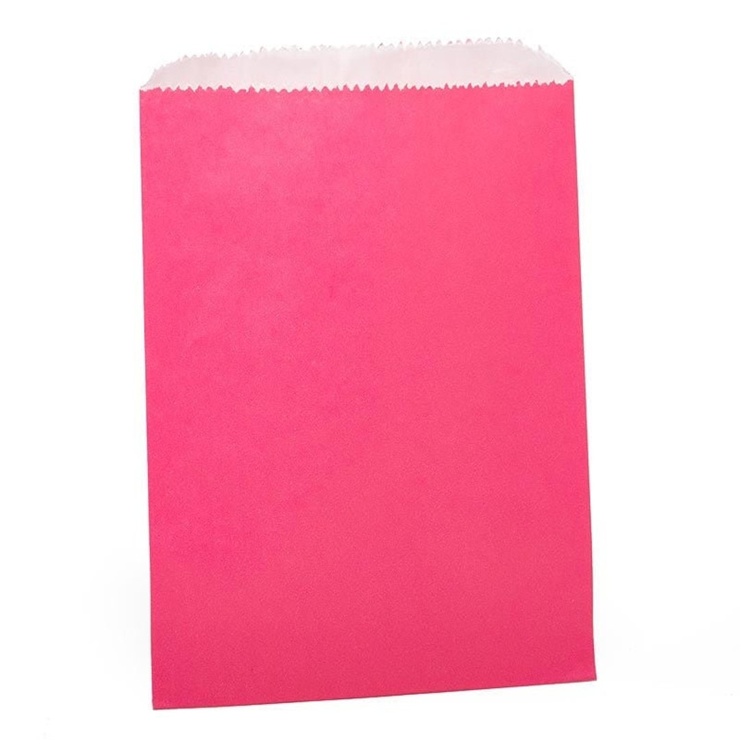 Hot Pink Glassine Lined Paper Gourmet Bags 4.75x6.75" 10-25 Pieces Rose ...