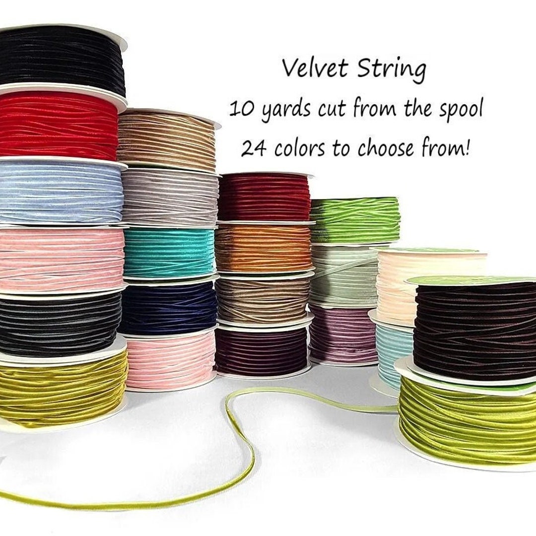 10 Yds Velvet String 1/8 Inch Non-wire Cord Ribbon Gift Wrap - Etsy