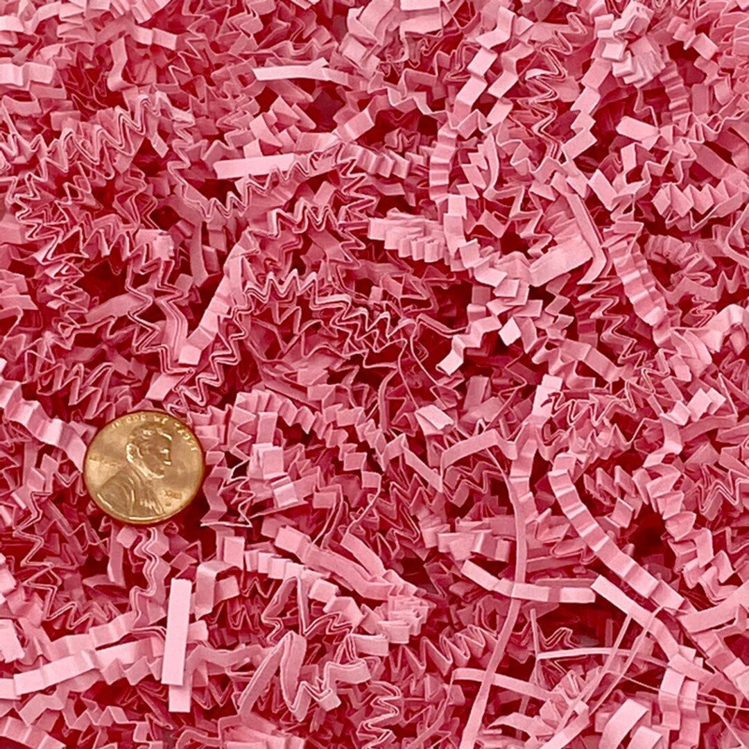 Lt Pink Crinkle Paper Shred 4oz Eco-friendly Gift Wrapping Baby ...