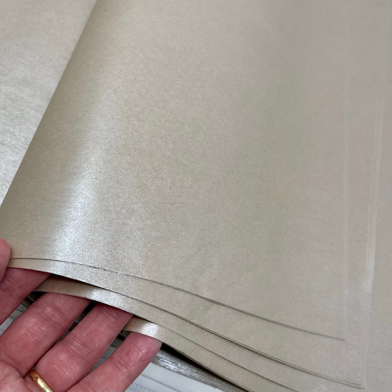 Champagne Pearlescent Tissue Paper 5-10 Sheets 20" X 30" Luxury Premium ...
