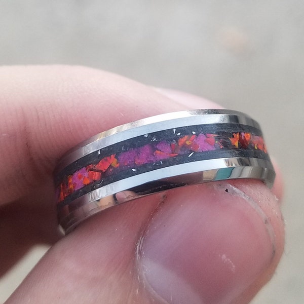 Black Tungsten Fire Red Glowstone - Etsy