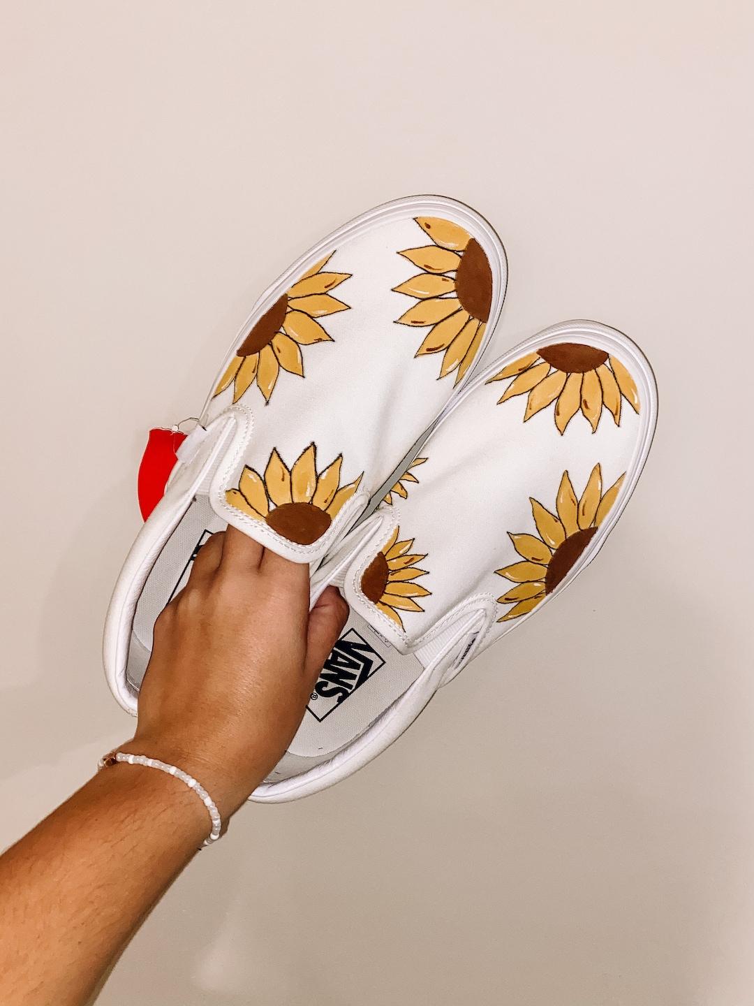 Custom Sunflower Vans - Etsy