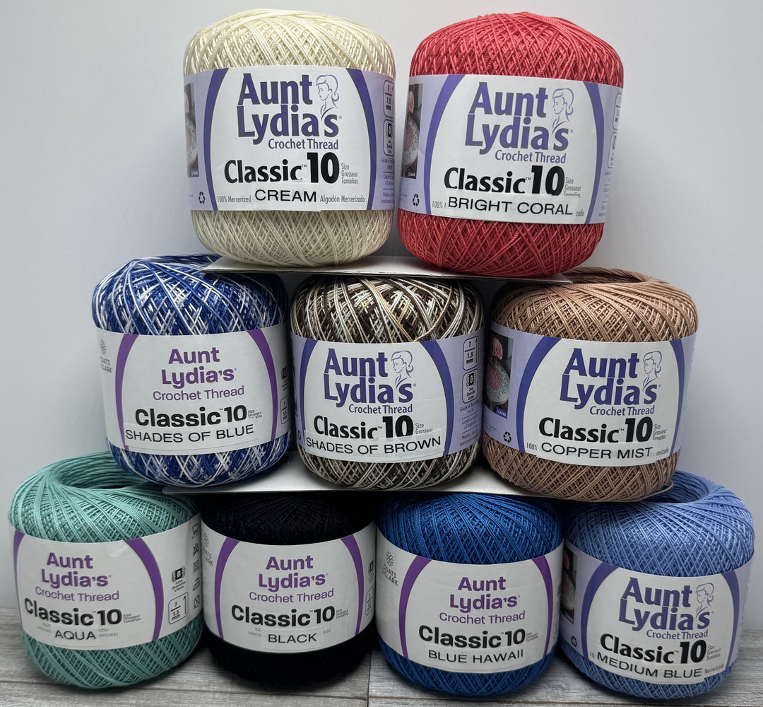 Cotton Crochet Thread - Classic Size #10 Crochet Thread - 350 Yards - Etsy