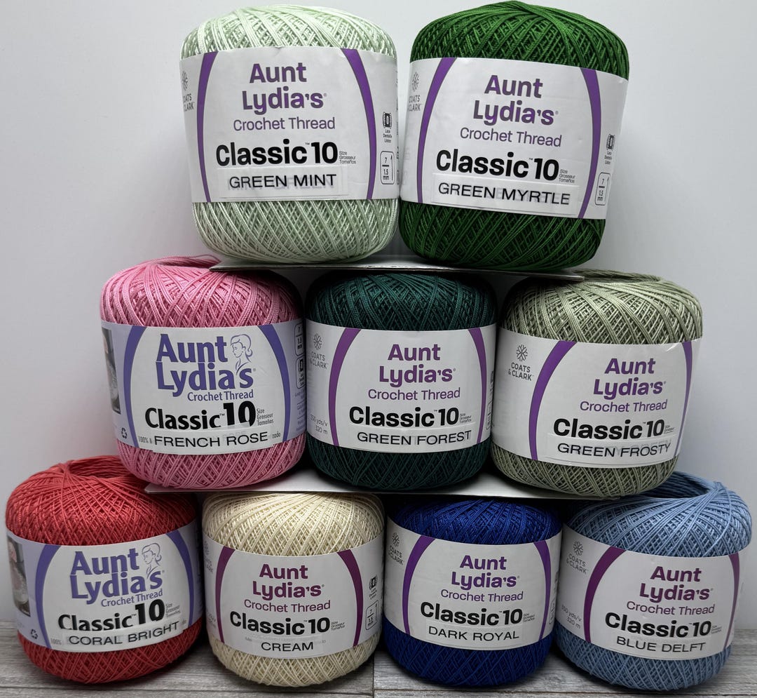 Cotton Crochet Thread - Classic Size 10 Crochet Thread - 350 Yards - Etsy