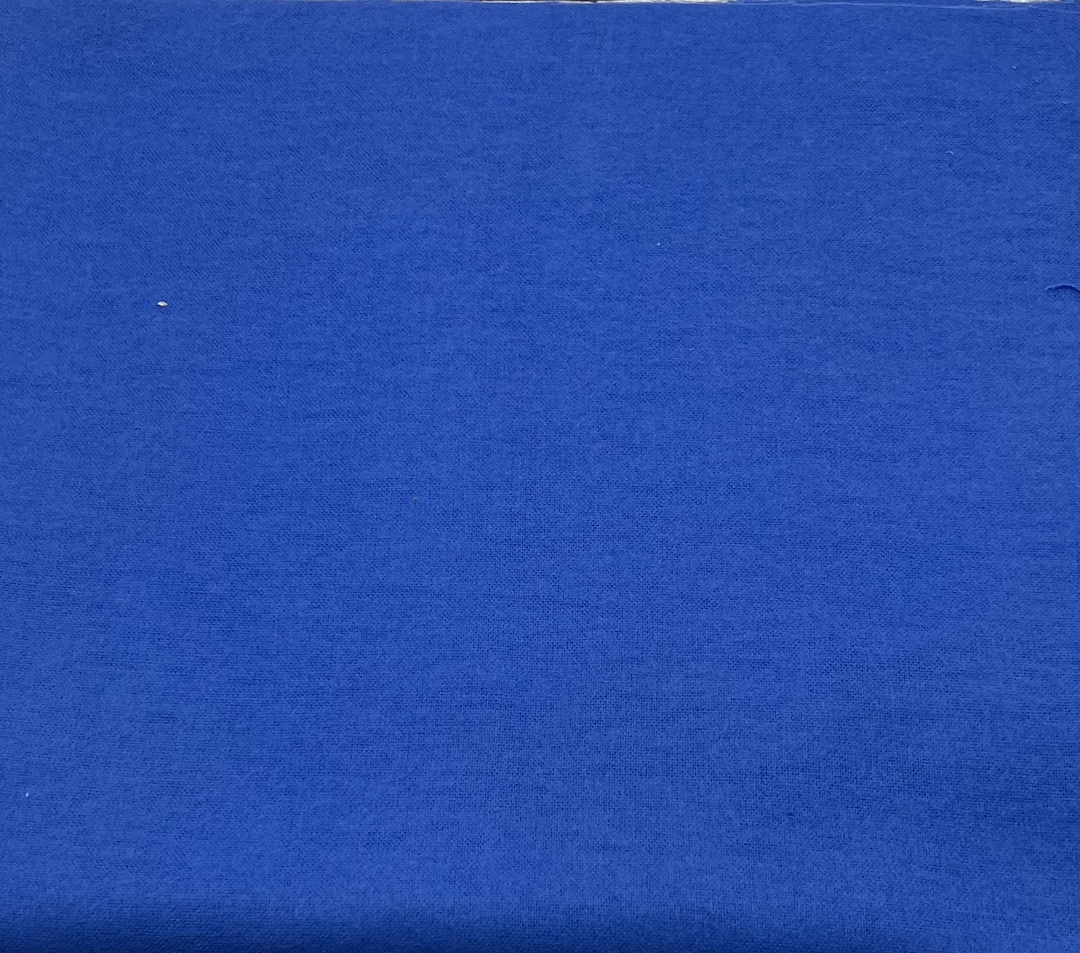1131 Flannel Fabric Comfy Cozy Solid Palace Blue Color Sold by the Yard ...