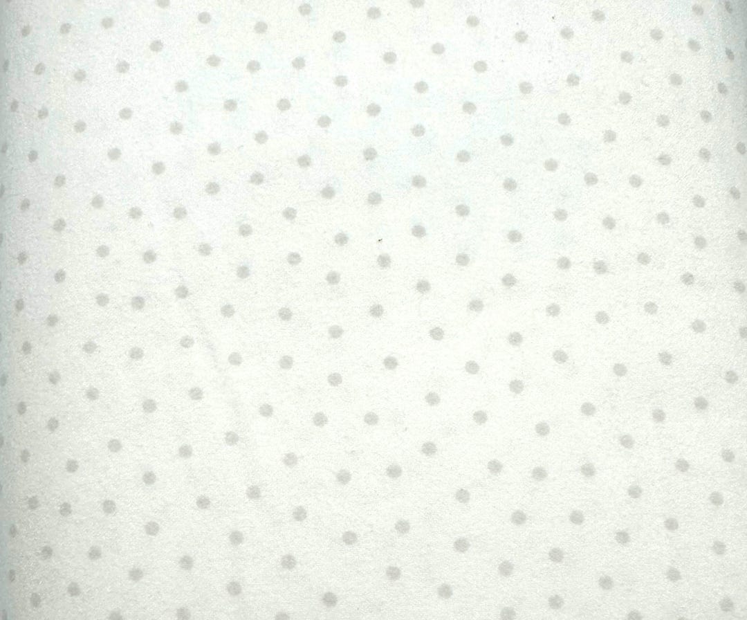 1300 Flannel Fabric Little Lambies White With Gray Dots Sold by the ...