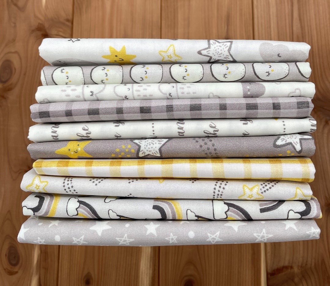 COTTON Bundles - 10 Fabric 1/2 Yard Pieces - to the Moon and Back - Etsy