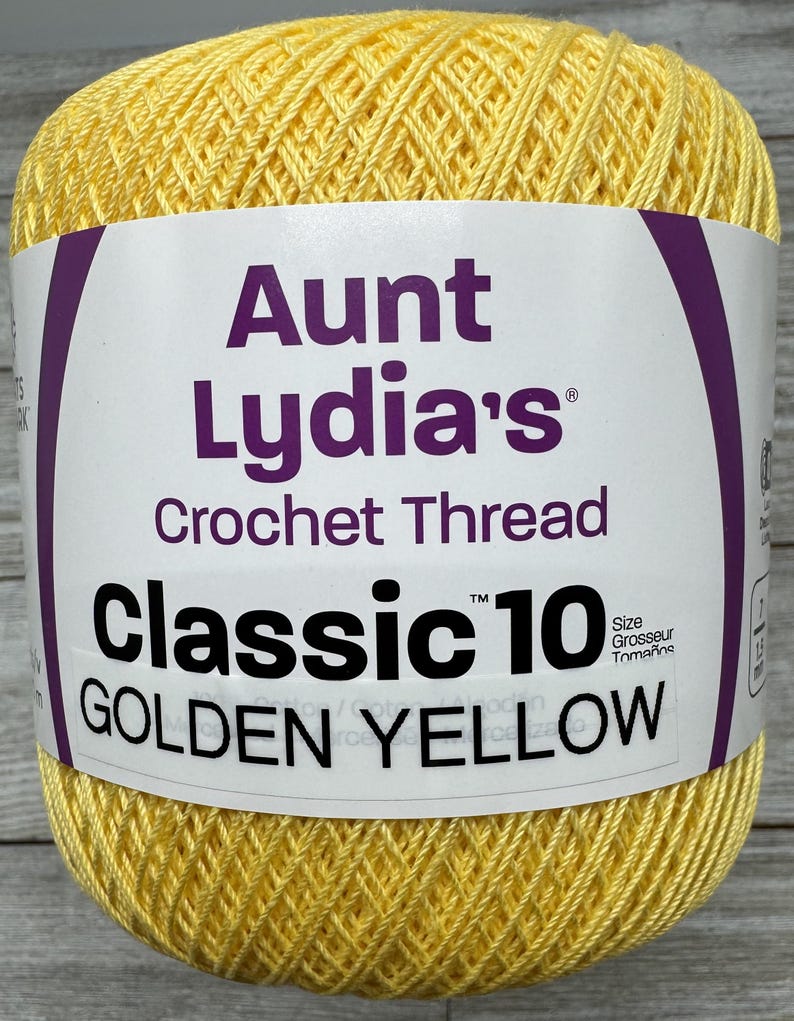 Cotton Crochet Thread - Classic Size 10 Crochet Thread - 350 Yards - Etsy