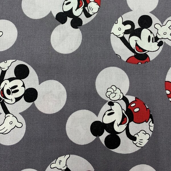 Mickey Mouse Fabric - Etsy
