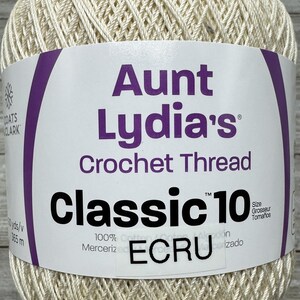 Cotton Crochet Thread - Classic Size 10 Crochet Thread - 350 Yards - Etsy