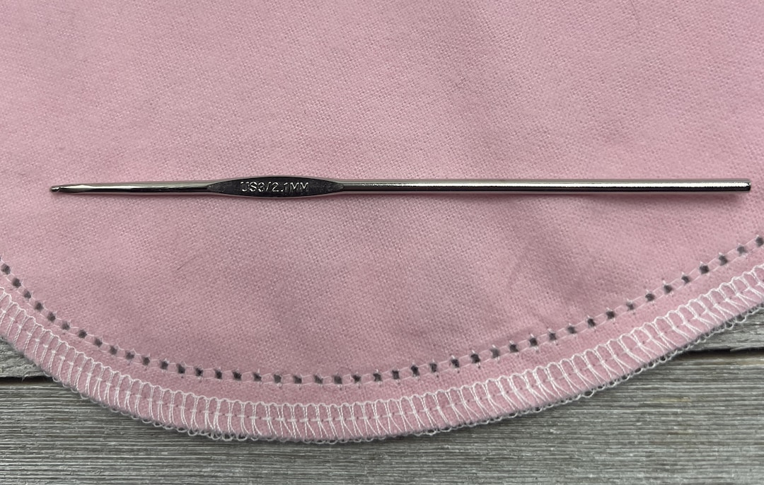 Metal Crochet Hook 3/2.10mm Great to Use on Hemstitch Projects Fits ...