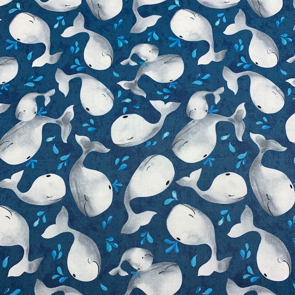 Whale Fabric - Etsy