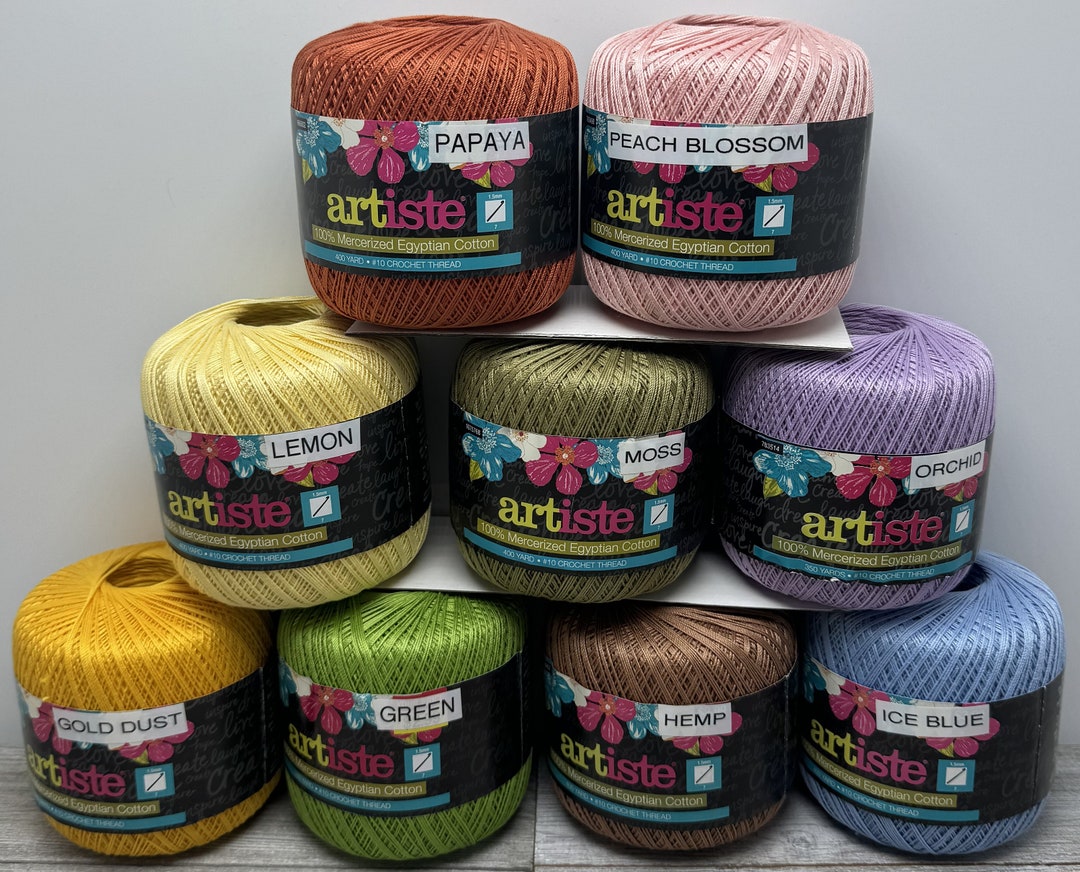 Cotton Crochet Thread 10 Size Crochet Thread 350 Yards - Etsy