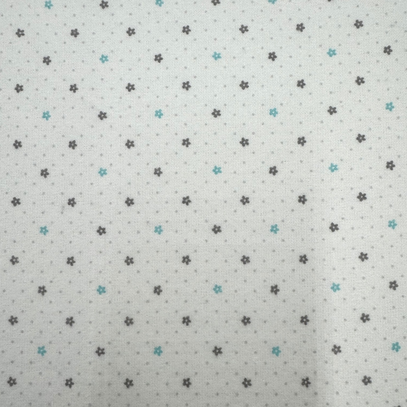 Tiny Gray Flower Fabric - Etsy
