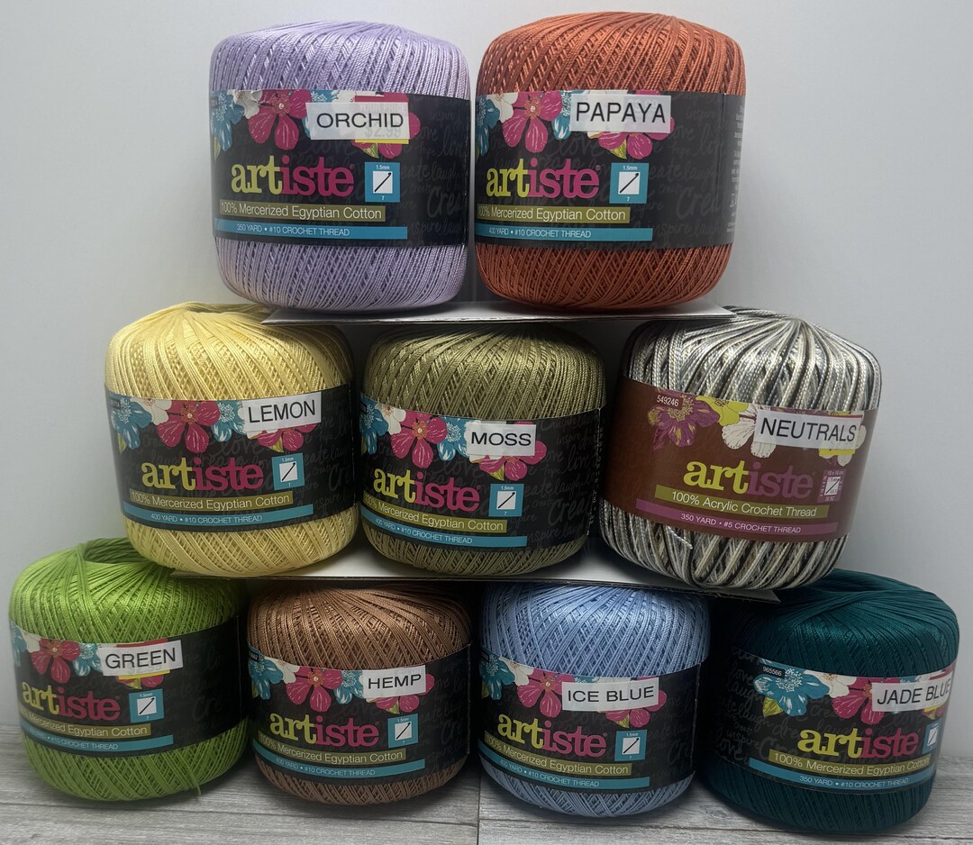 Cotton Crochet Thread 10 Size Crochet Thread 350 Yards - Etsy